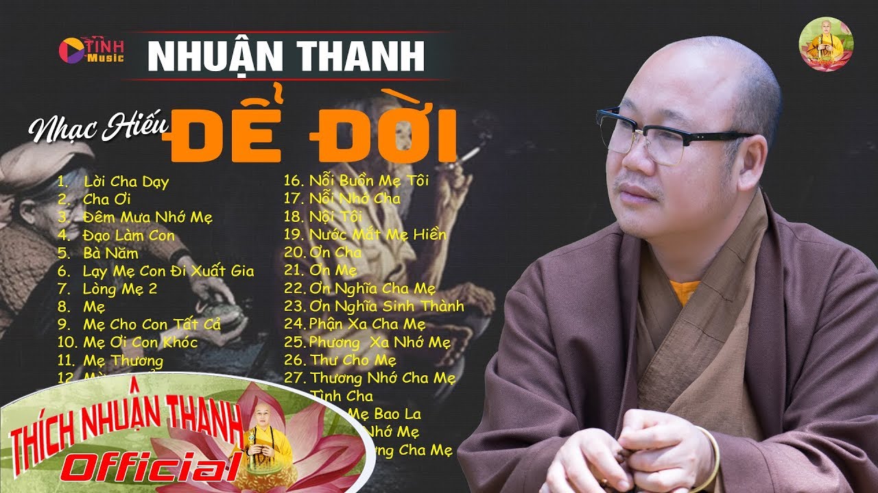Album Nhạc HIẾU ĐỂ ĐỜI Nghe Rơi Nước Mắt - Sư Thầy Thích Nhuận Thanh ...